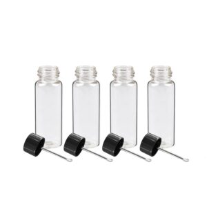 akirameruna - 4 pack mini leak-proof kitchen spice dispenser glass storage bottle for outdoor camping trips travel