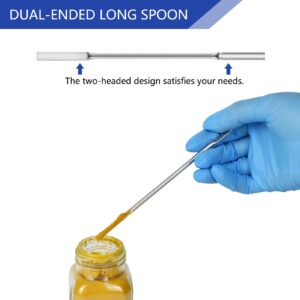 Artcome 12 PCS Versatile Capsule Filling Tool Kit for Pill Filler - Lab Scoops, Dual-Ended Long Spoon, and Herb Tamper - Ideal Tools for Medication and Supplements - All Sizes 000 00 0 1 2 3 4 5