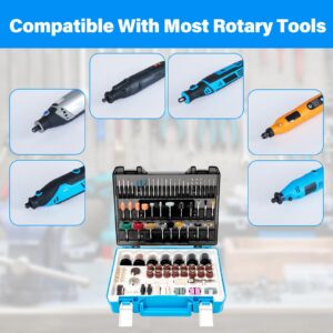 SALIGTEKH Rotary Tool Accessory Kit,530 Pcs Tool Kit, 1/8""(3.2mm) Diameter Shanks, Universal Kit Fits All Tool for Carving, Sanding, Cutting, Drilling, Grinding, Cleaning and Polishing