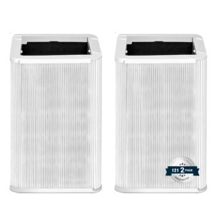 aneedmore 121 replacement filter compatible with blueair 121 air purifier, true h13/ carbon prefilter cotton combo filters - 2pack