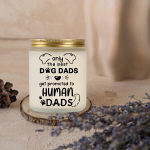 Gifts for New Dad, Candle for New Dad, Dad to Be Gifts for Fathers Day, First Time Dad Gifts, Birthday Candle Gift for Dad to be, Dad Dog Print Lavender Scented Candle Gift