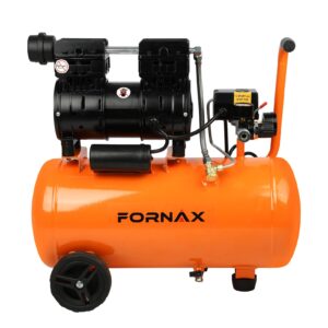 fornax portable air compressor 6 gallon, 1 hp 2.2cfm@ 90 psi oil free air compressor, max pressure 125 psi, 65 db quiet compressor for auto repair, tire inflation, spray painting, woodwork nailing