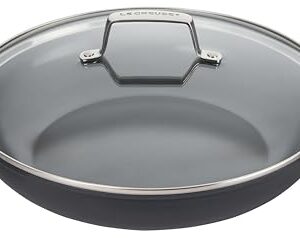 Le Creuset Essential Non-stick Ceramic Shallow Braiser with Glass Lid, 3.9 qt.​