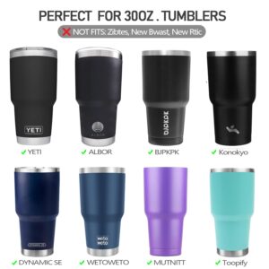 LUCEMILL 30 oz Tumbler Lid Yeti Tumblers, Replacement Lids with Straw for YETI Rambler 26 oz Cup, 35 oz Straw Mug and D·S,BJPKPK,WETOWETO,ALBOR 30 oz Tumbler, Spill Proof Covers