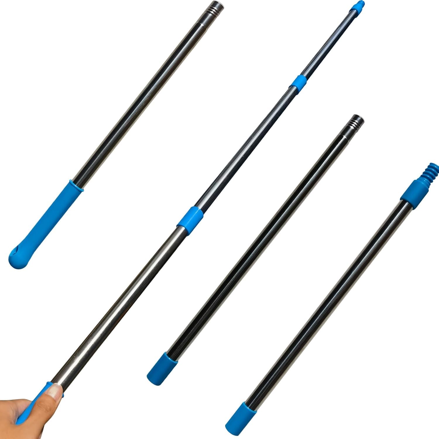 3 PCS 2.6 to 4 Ft Extension Pole, Paint Roller Extension Poles for Hand Drywall Sander Wall Cleaning and Polishing Paint Roller Brushes