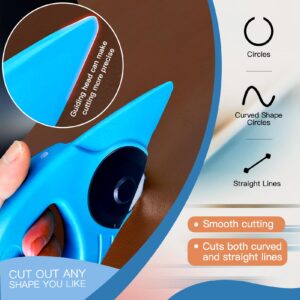 Cordless Electric Scissors,4V High-speed Electric Cardboard Cutter,Carpet Cutter with Safety Lock,Rotary Cutter for Fabric,Packages Leather,Paper