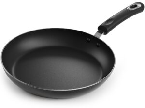 utopia kitchen 11 inch nonstick frying pan - induction bottom - aluminum alloy and scratch resistant body - riveted handle (grey-black), pack of 4