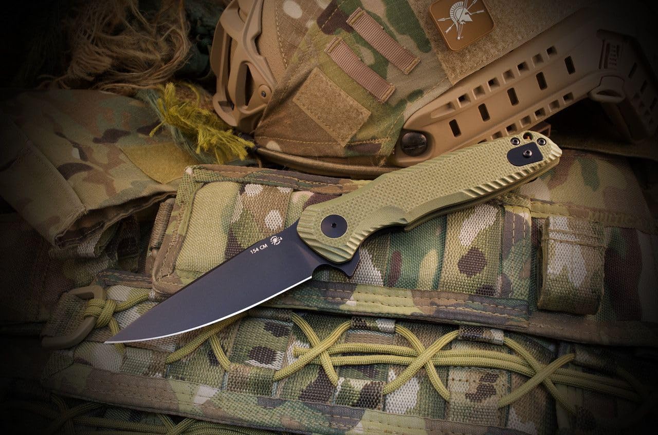 Spartan Blades Poros Liner Lock - OD Green G-10 | SFBL11GR