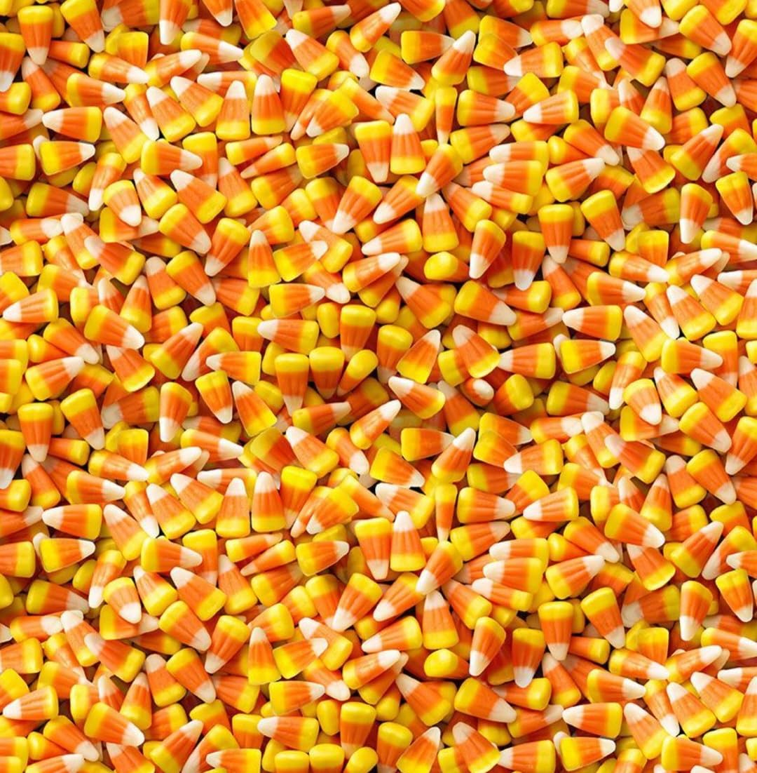 Timeless Treasures I Boo What I Want Packed Halloween Candy Corn Cotton Fabric by The Yard, CD2938-CORN