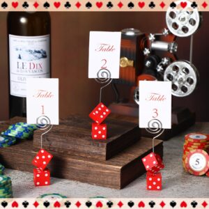 Rotatingpals Bunco Dice Table Number Dice Place Card Holders Bunco Game Kit Includes Table Numbers 1 2 3 and Casino Place Card Holders Bunco Party Supplies Casino Wedding Decoration