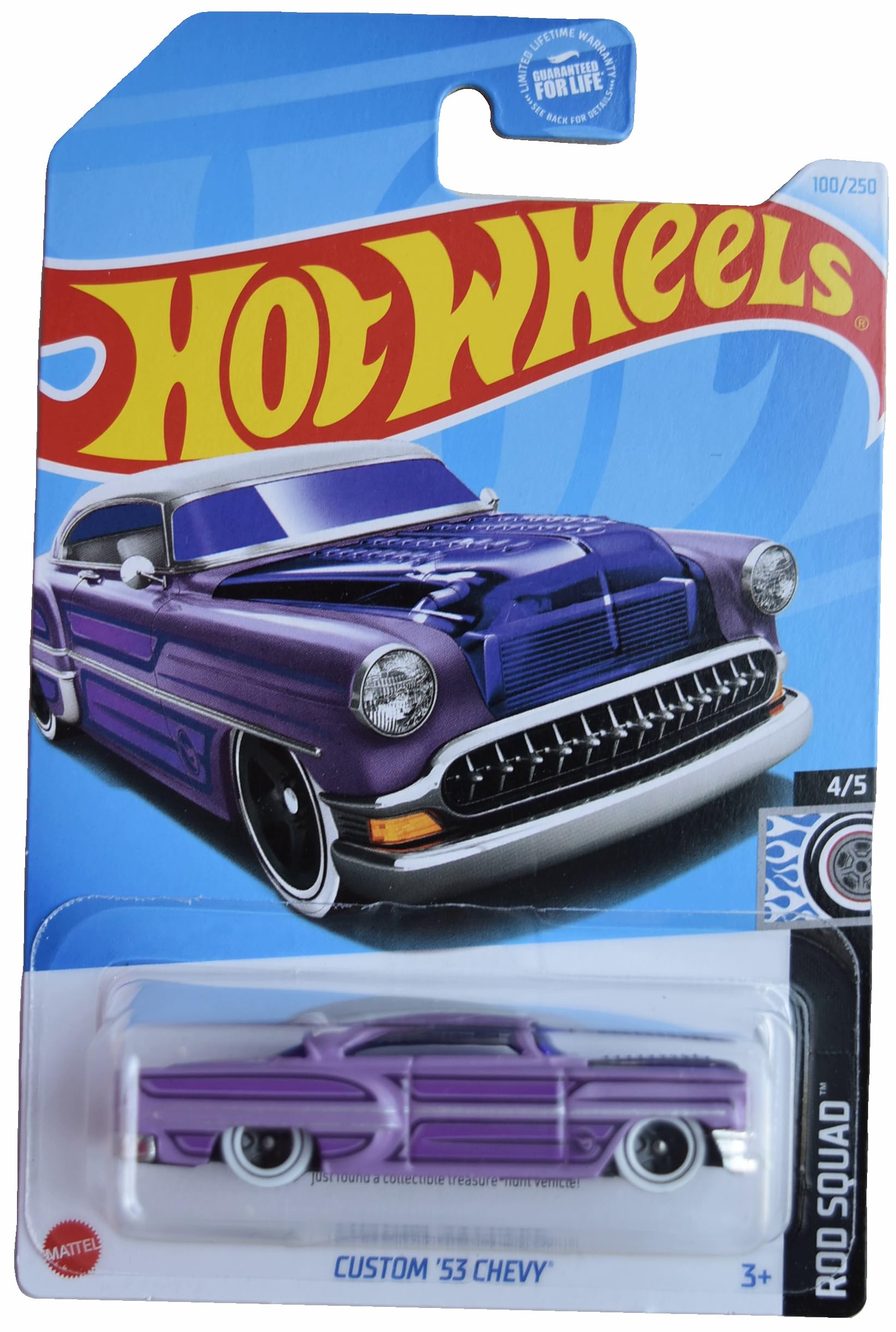 Matchbox Hot Wheels Custom '53 Chevy, Rod Squad 4/5 [Purple] 100/250