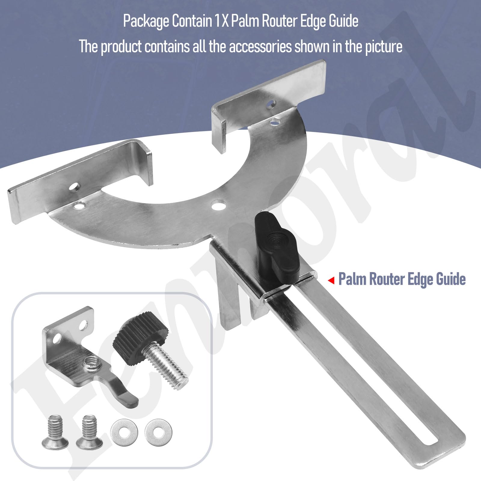 PR102 Palm Router Edge Guide Compatible with Bosch GKF125CE, PR10E & PR20EVS Palm Routers PR001 & PR101 Fixed Bases