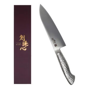 剣謙心 tsurugi kenshin santoku knife 180mm all stainless molybdenum-vanadium blade