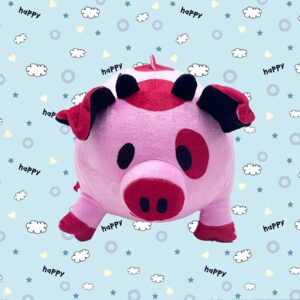 enttgo Fat Pig Plush Pink Plush Pig Stuffed Animal Plush Cute Pillow Plush Fans Gift for Boys, Girls, and Friends