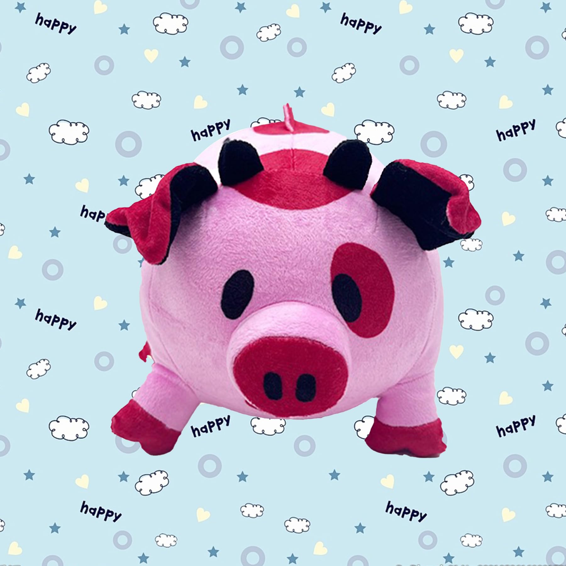 enttgo Fat Pig Plush Pink Plush Pig Stuffed Animal Plush Cute Pillow Plush Fans Gift for Boys, Girls, and Friends