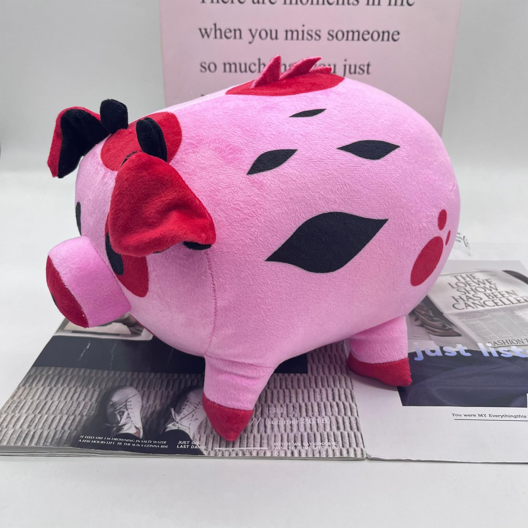 enttgo Fat Pig Plush Pink Plush Pig Stuffed Animal Plush Cute Pillow Plush Fans Gift for Boys, Girls, and Friends