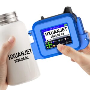 hxuanjet mini127 portable handheld inkjet printer,mini handheld printer with quick-drying ink pocket inkjet coding machine for logo/qrcode/barcode/production date/batch series number etc