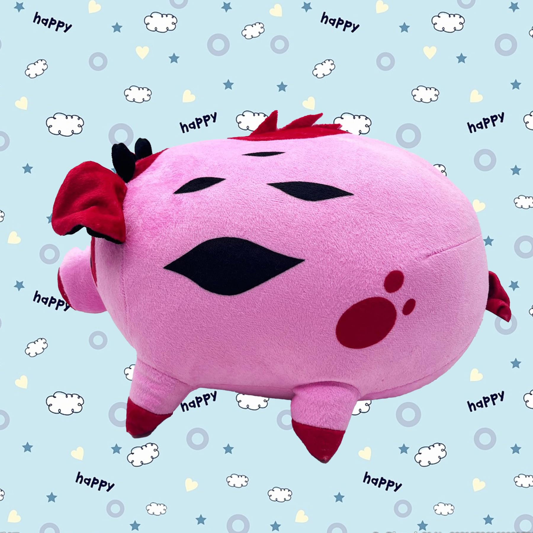 enttgo Fat Pig Plush Pink Plush Pig Stuffed Animal Plush Cute Pillow Plush Fans Gift for Boys, Girls, and Friends