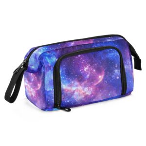 sletend cool galaxy pencil bag pencil case for teen boy girl, big capacity pen bag zipper pencil pouch with handheld aesthetic pencil pouch with print school office pencils stationery