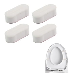 utalind 4pcs trusted toilet seat bumpers pads bumper for bidet attachment to protect toilet bowl from damage, with strong adhesive