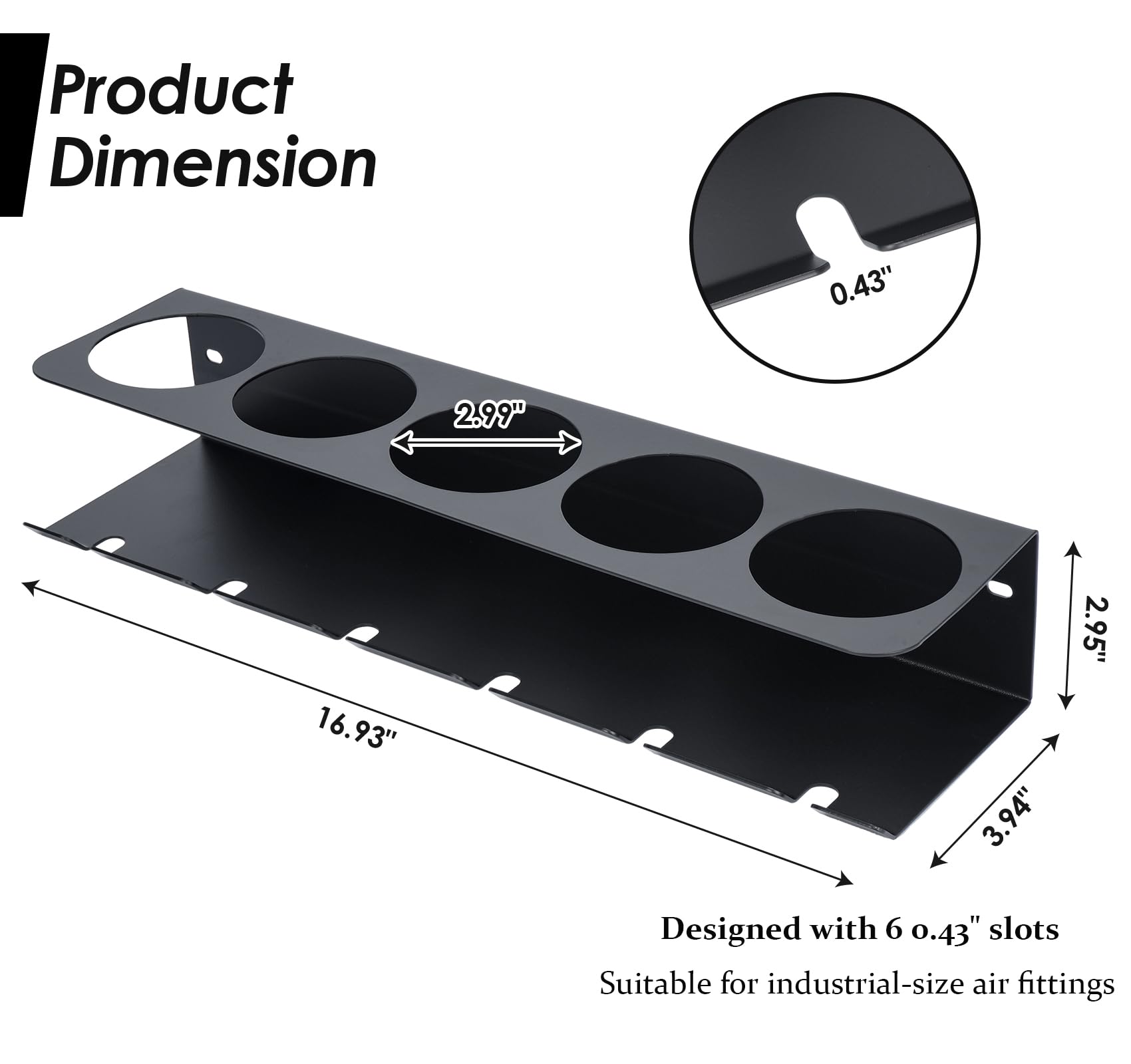 lesolar 2 Pack Air Tool Pneumatic Rack Spray Can Holder Combo, Spray Bottle Paint Can Holder Organizer Wall Mount, Spray Aerosol Can Holder Rack, Air Tool Organizer for Industrial Size Air Fittings