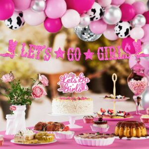 Party Inspo Last Rodeo Bachelorette Party Decorations, Cowgirl Bachelorette Party Decorations, Pink Nashville Western Lets Go Girls Bridal Shower, Fringe Curtain Balloon Banner Cake Topper