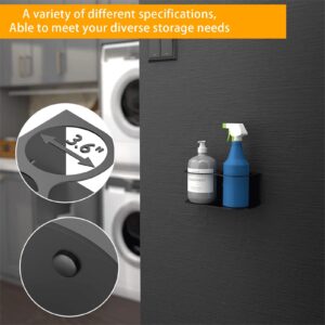 Goodliest Purpose Spray Bottle Holder, Cans Wall-Mounted Storage Rack, Heavy-Duty Powder Coated Metal Storage Shelves for Garage and Home, Holder Rack Organizer for Garage and Workspace 1Holes