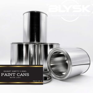 Blysk Empty Metal Quart Cans with lids (2)