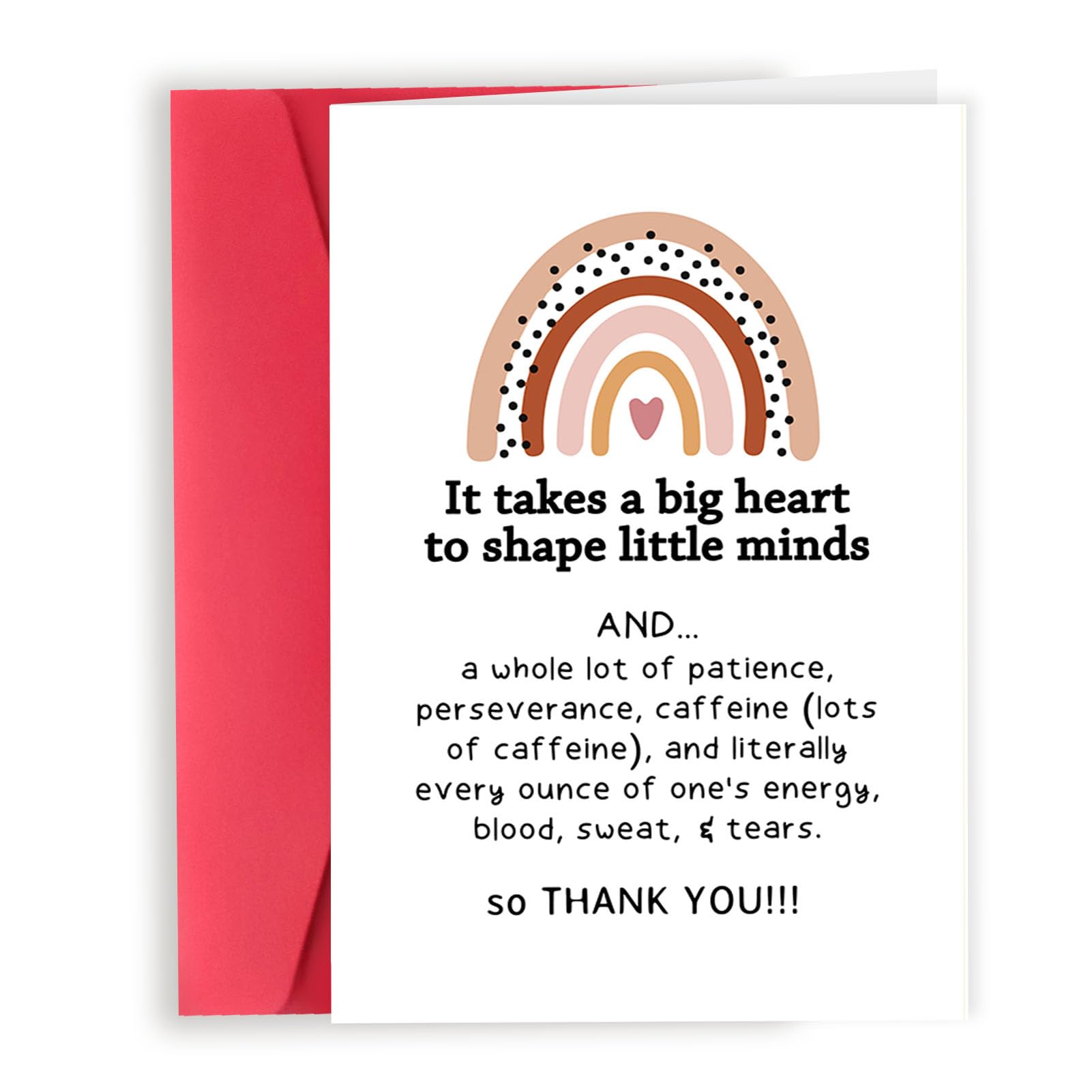 Londue Funny Thank You Gifts Cards for Women Men, Teacher Appreciation Cards, Thank You Card for Teacher Boss Doctor, Friend Teacher Employee Nurse Appreciation Gifts, Encourage Thanks Greeting Card