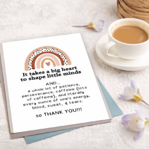 Londue Funny Thank You Gifts Cards for Women Men, Teacher Appreciation Cards, Thank You Card for Teacher Boss Doctor, Friend Teacher Employee Nurse Appreciation Gifts, Encourage Thanks Greeting Card