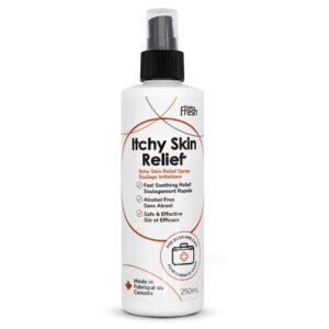 itchy skin relief spray for allergies and itching by envirofresh, dog itch relief spray, fast acting itch relief for dogs, alcohol-free, fast soothing relief, sensitive skin, anti itch for dogs