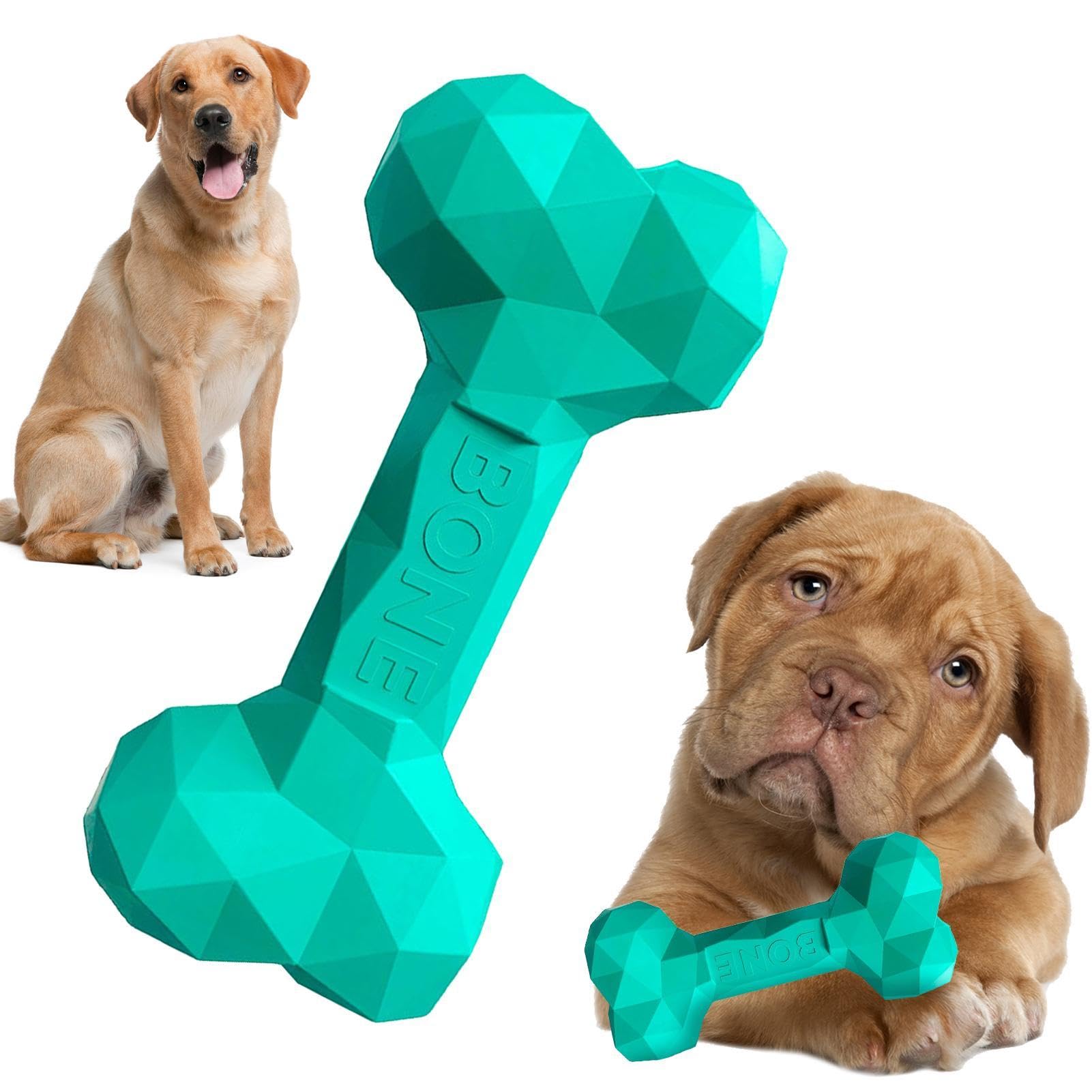 Generic Pet Bone Toy - Puppy Latex Toy, Dog No Stuffing Toys | Soft Silicone Chewer, Bite Resistant Chew, Bite Teeth Grinding Boredom Relief Toys for Dogs Puppies Dentals Health, Latex