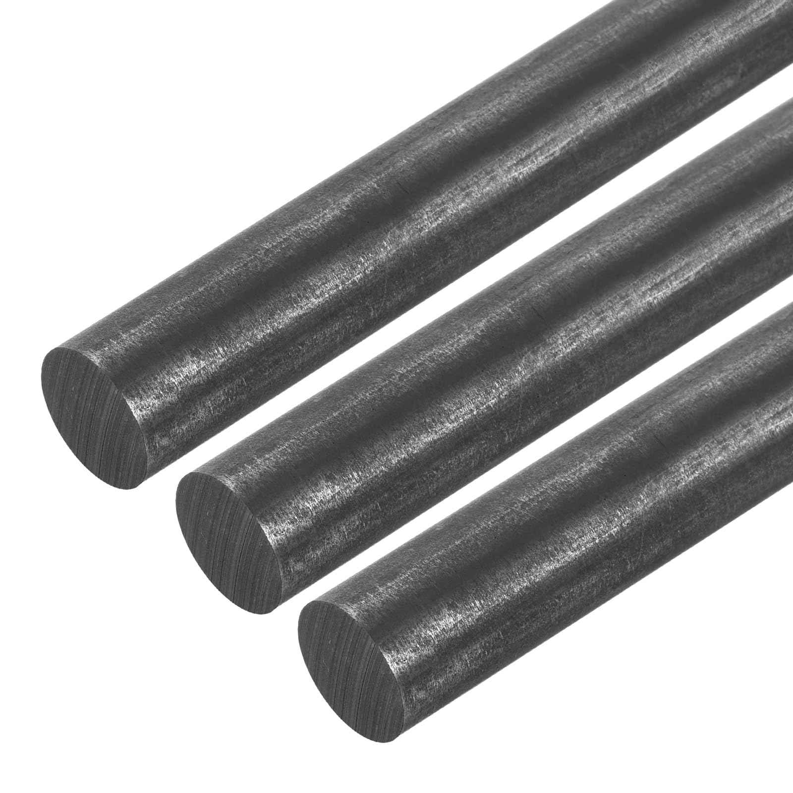 MECCANIXITY Graphite Rod, Graphite Stirring Rod Cylinder Stick Carbon Rod 250x15mm Black for Electrode, Melting Casting, Crucibles, Pack of 3