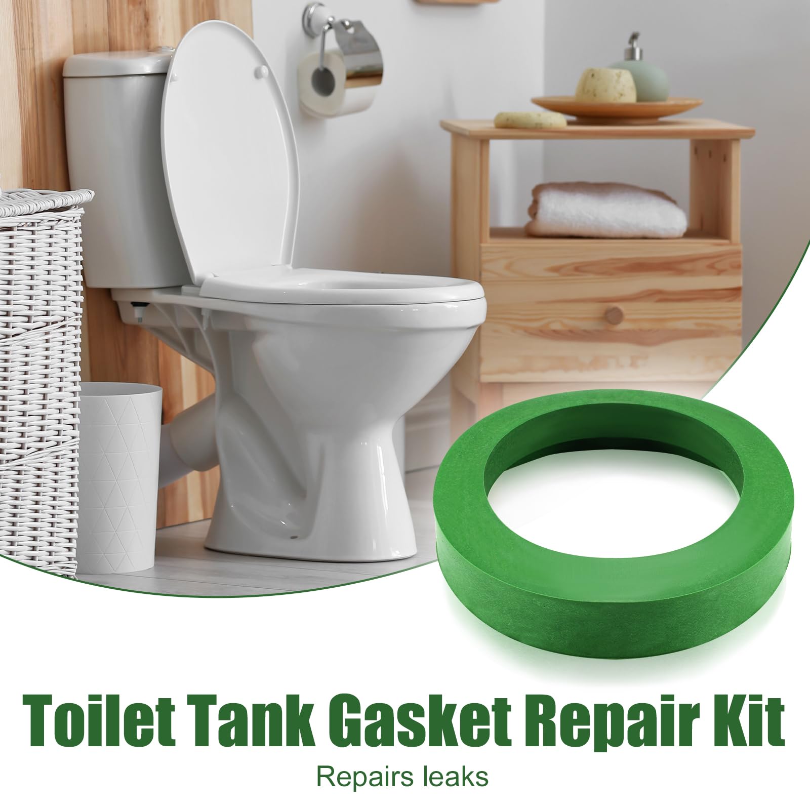 Toilet Tank to Bowl Coupling Kit, Suit for American Standard Champion 4 Toilet Parts AS738756-0070A, Includes Gasket, Bolts and Other Essential Parts for Most 3 Inch Flush Valve Opening Tanks