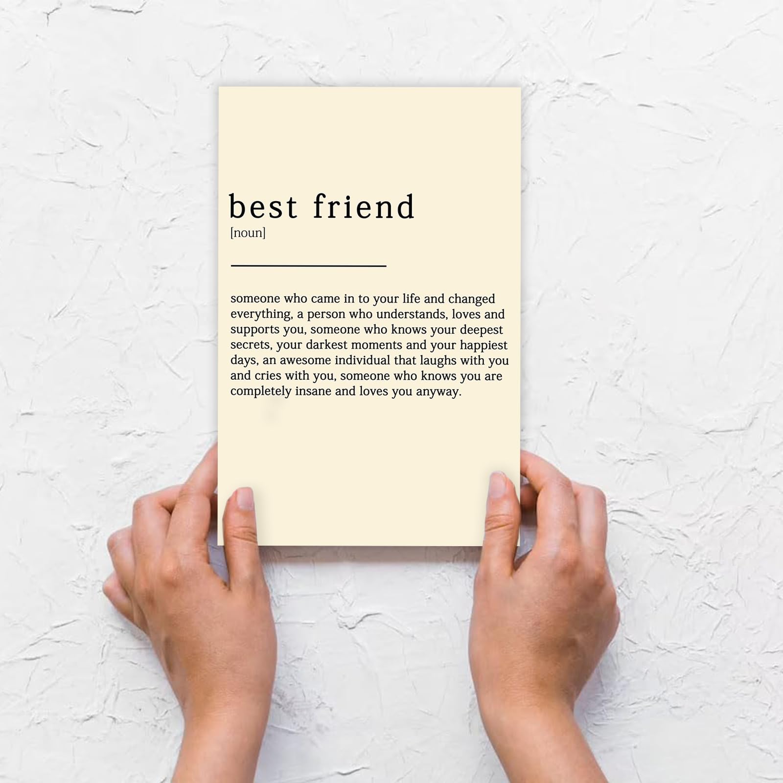 mmuue Funny Best Friend Birthday Card for Women Men, Happy Birthday Gifts for Best Friend Bestie, Sweet Friendship Thank you Card for Him Her