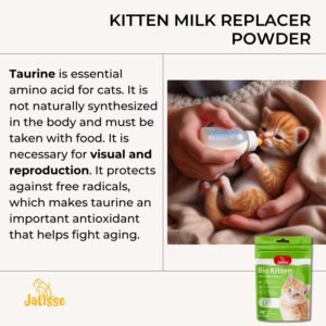 jatisse Kitten Milk Replacer Powder Formula with Vitamins, Minerals & Trace Nutrients for Kittens and Mother 7.05 oz.