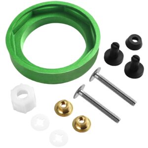 toilet tank to bowl coupling kit, suit for american standard champion 4 toilet parts as738756-0070a, includes gasket, bolts and other essential parts for most 3 inch flush valve opening tanks