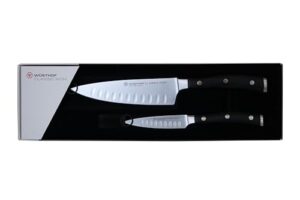 wÜsthof classic ikon 2-piece hollow edge prep knife set