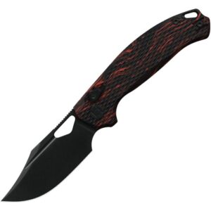 kunwu knives django crossbar lock red/blk kunx707a1