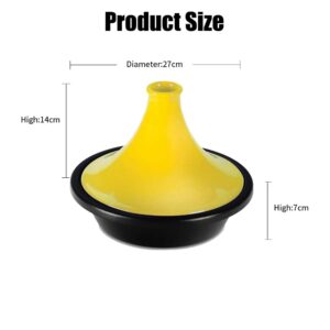 Xgxoz Enameled Cast Iron Ceramic Tajine Cooking Pot Enameled Cast Iron Tagine for Cooking And Stew Casserole Slow Cooker