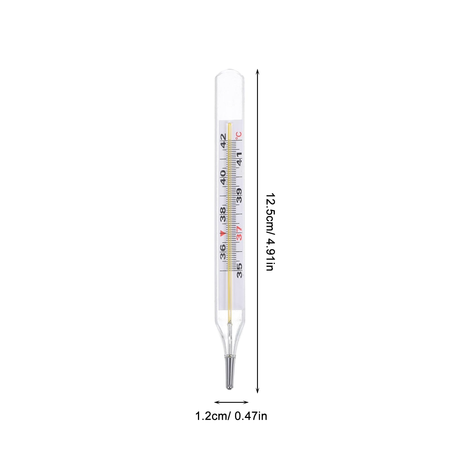 JOINPAYA 2Pc Glass Oral Temperature Adult: Free Clinic Armpit Fast Reading Fever Indicator