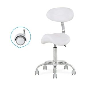 WFCMJ Comfortable Barstools Mobile Chair Ophthalmic Saddle Chair Doctor's Stool Pu Leather Dentist Chair Saddle Stool Rolling Ergonomic Swivel Chair Advanced