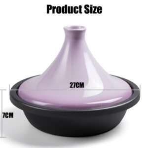 Xgxoz Tagine Pot for Cooking, Premium Cast Iron Cooking Pot Stew Casserole Slow Cooker for Different Cooking Styles