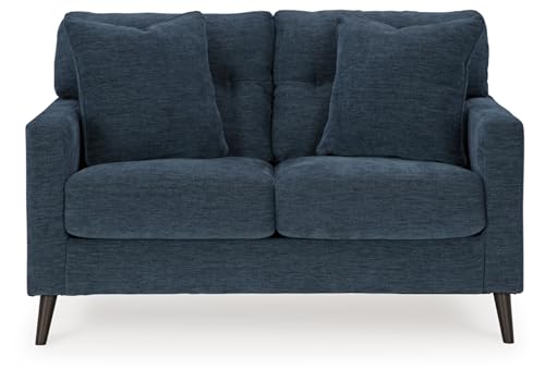 Signature Design by Ashley Bixler Loveseat, 57" W x 38" D x 37" H, Blue