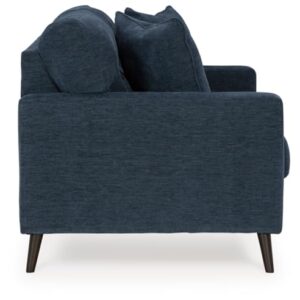 Signature Design by Ashley Bixler Loveseat, 57" W x 38" D x 37" H, Blue