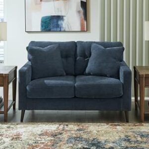 Signature Design by Ashley Bixler Loveseat, 57" W x 38" D x 37" H, Blue