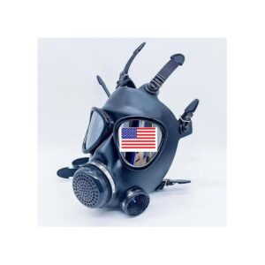 safeguardian gas mask face respirator cbrn mask israeli military grade mask survival & tactical gas mask for chemical fumes, particulates, and smoke protection, military grade construction