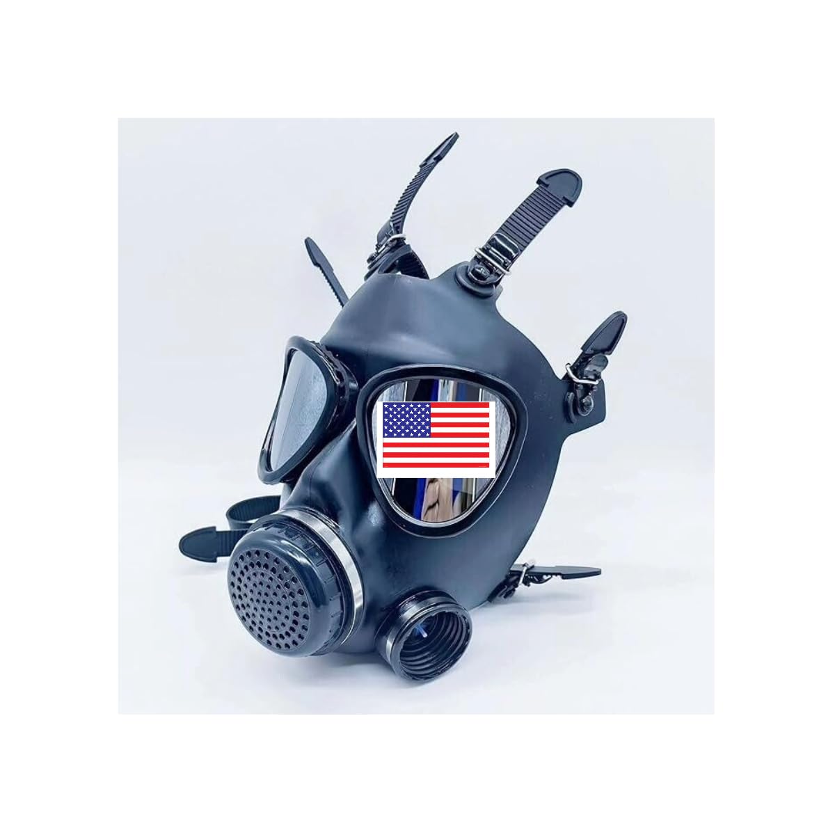 SafeGuardian Gas Mask Face Respirator CBRN Mask Israeli Military Grade Mask Survival & Tactical Gas Mask for Chemical Fumes, Particulates, and Smoke Protection, Military Grade Construction