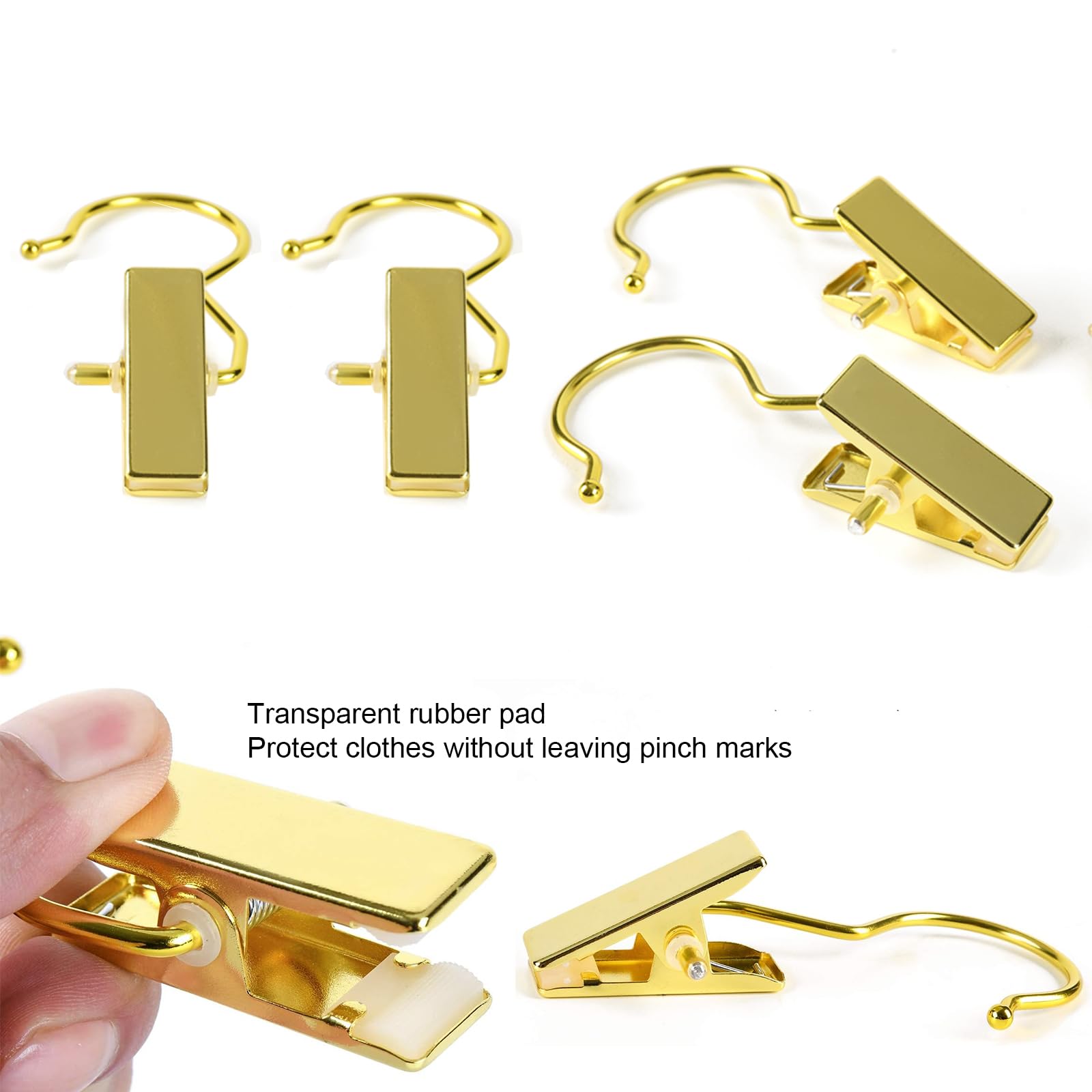 Gold Boot Clips for Closet, 20Pcs Laundry Clips, Boot Hangers for Tall Boots, Laundry Hooks, Premium Clothes Pins, Boot Hanger, Clip Hangers, Space Saving Portable Travel Hangers Clips