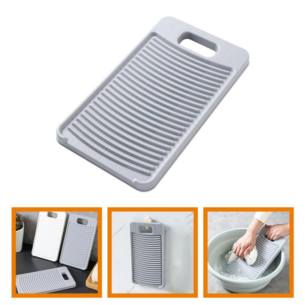 Cabilock Washing Washboard Hangable Plastic Washboard Washing Board Cleaning Laundry Washboard Household Non-slip Washboard Scrubbing Board for Laundry Hand Wash